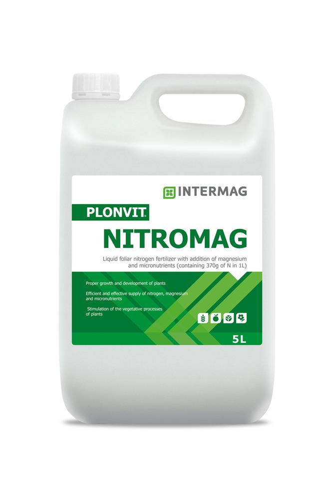 Plonvit NITROMAG 27,5%N+3%MgO+micro (Intermag) 5 L - Folyékony ...
